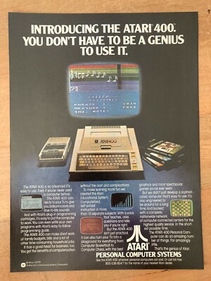 Atari 400 Console Vintage Print Ad 1979 | eBay