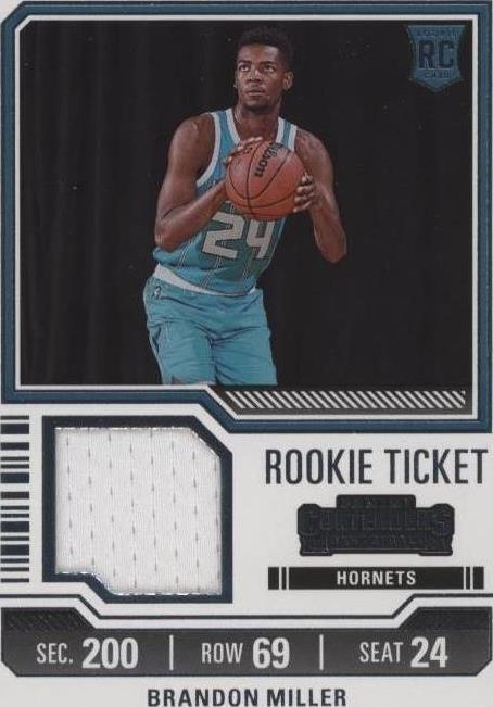2023-24 Panini Contenders - Rookie Ticket Swatches Brandon Miller #RTS ...