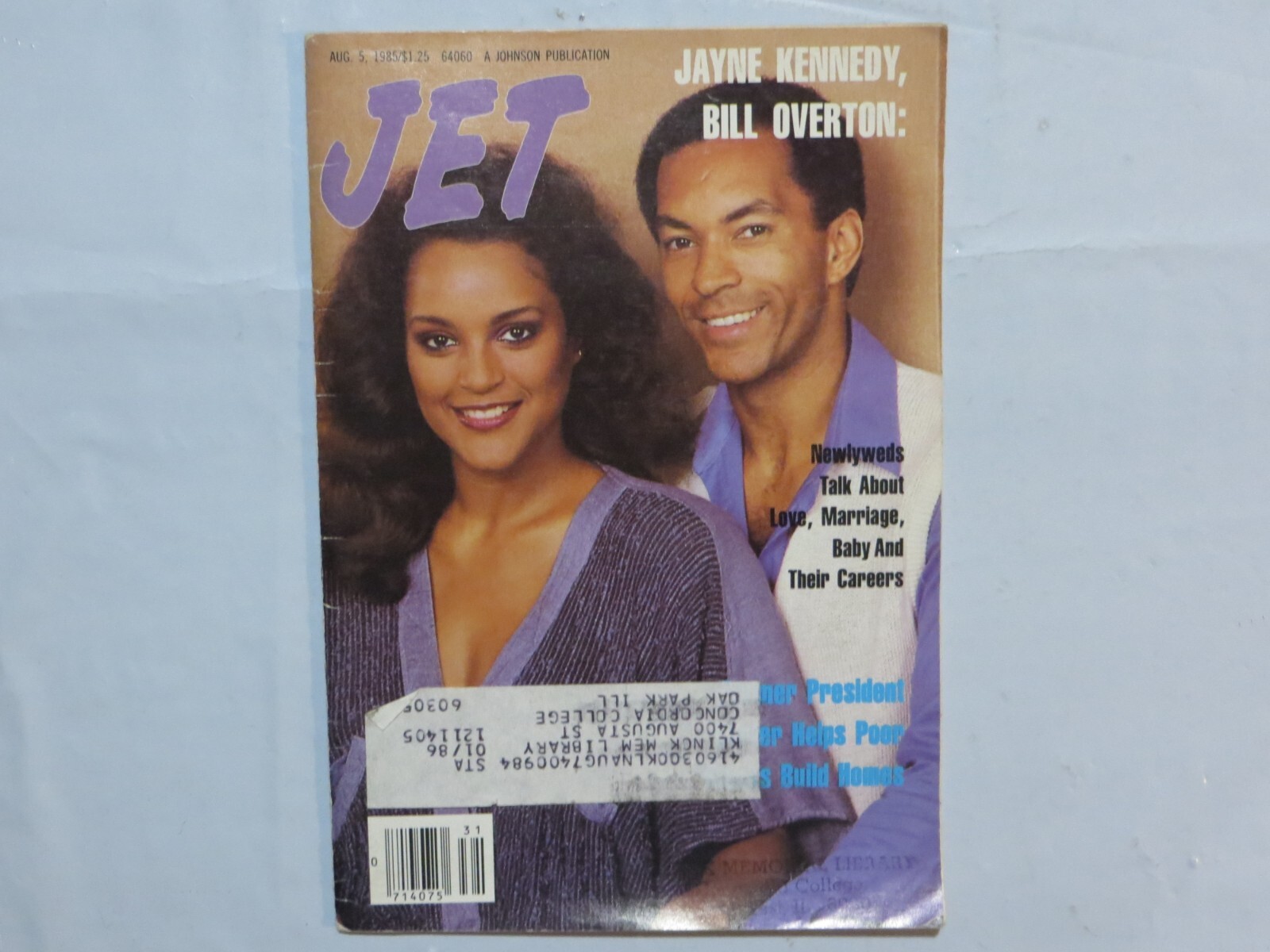 Jet Magazine Jayne Kennedy Bill Overton August 5, 1985 9G | eBay
