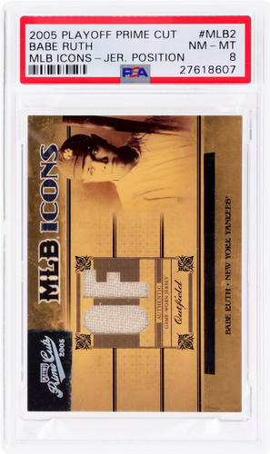 2005 Prime Cuts Babe Ruth MLB Icons Material Jersey Position #MLB2 /50 PSA 8 | eBay