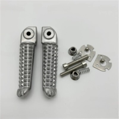 For YAMAHA YZF1000 R1 R6 R3 R15 R25 Aluminum Silver Rear Footrests Foot ...