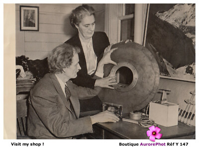 JEAN PICCARD CÉLÈBRE INGÉNIEUR, AÉROSTIER, PILOTE & SON ÉPOUSE, 1946 ...