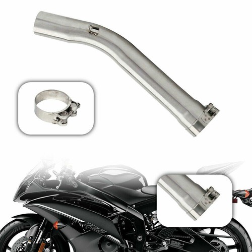 Steel Exhaust Connecting Pipe Mid Link Tube Slip On for Yamaha R6 1998 ...