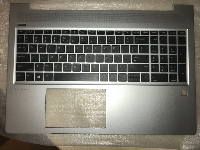 HP Probook 450 455 G6 Genuine UK Palmrest Keyboard L45091-B31 L45091 ...