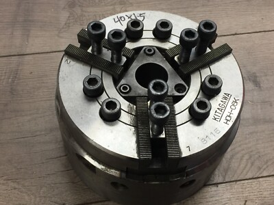KITAGAWA HOH-06K THREE-JAW COUNTER BALANCED CNC LATHE POWER CHUCK w/ A2 ...