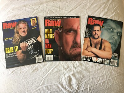 WWE Raw Magazines August 2003 , September 2001, & January 2003 Editions ...