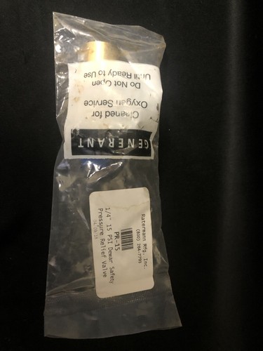 Ratermann Mfg. Dewar Safety Pressure Relief Valve, Part Number PR-15 (B ...