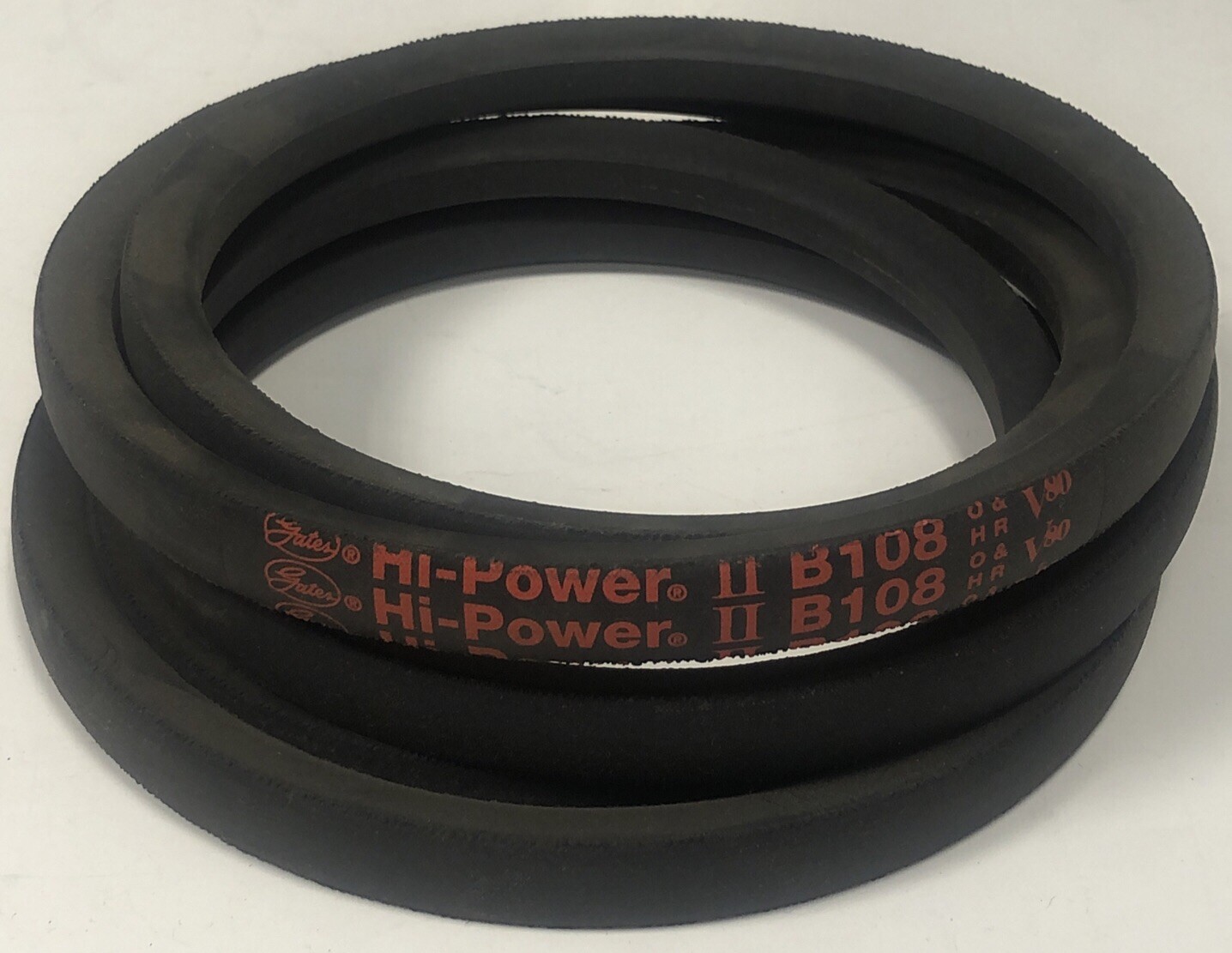 Gates Hi-Power II V-Belt 5/8" x 111" B108 | eBay