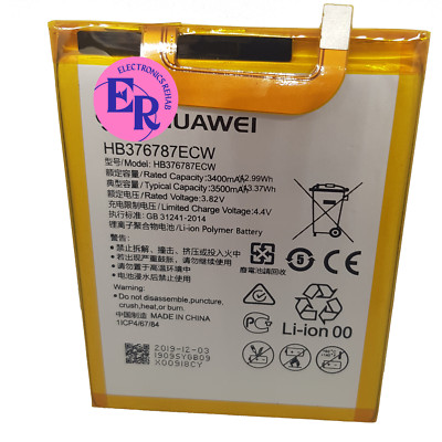 Huawei Honor V8 Battery 3500mAh HB376787ECW KNT-AL10 KNT-TL10 2016 ...