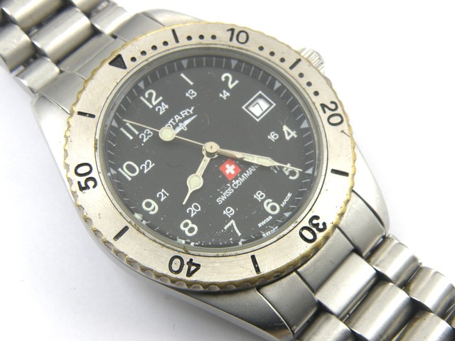 Rotary Mens 5054 Swiss Commando ETA Submariner Watch - 100m for sale ...