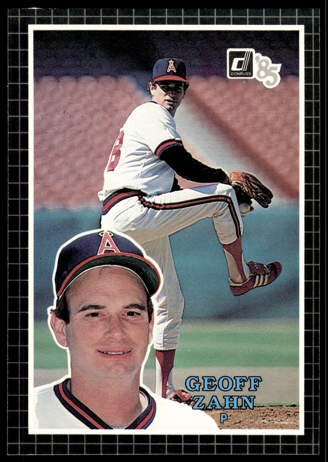 1985 Donruss Action All-Stars Jumbo Geoff Zahn California Angels #33 | eBay