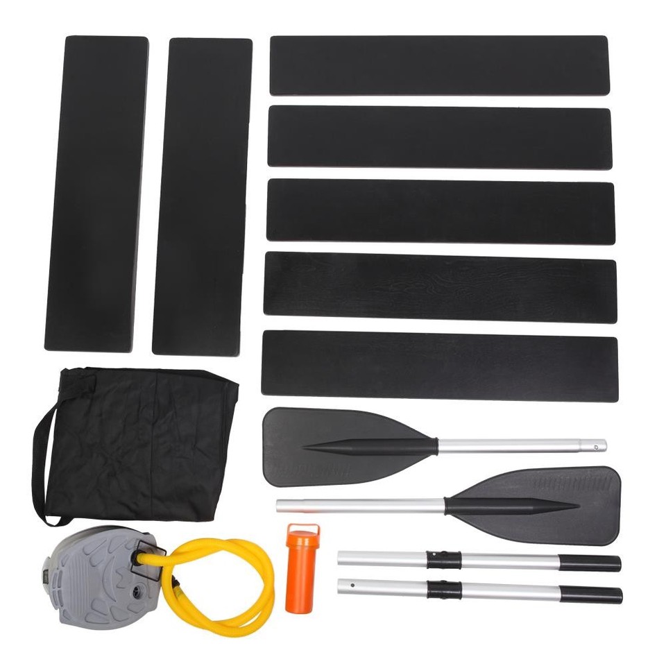 10' Roll Up Inflatable Boat Floor Dinghy Yacht Tender Fishing Raft ...