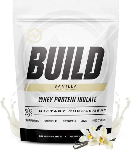 Build Whey Protein Isolate Powder - Low Lactose, Gluten-Free Protein ...