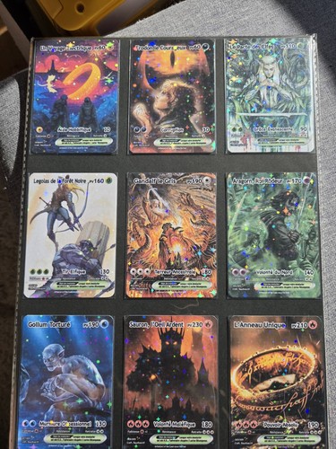 Cartes Le Seigneur Des Anneaux Tolkien Pokémon Style Full Art Holo Lot ...