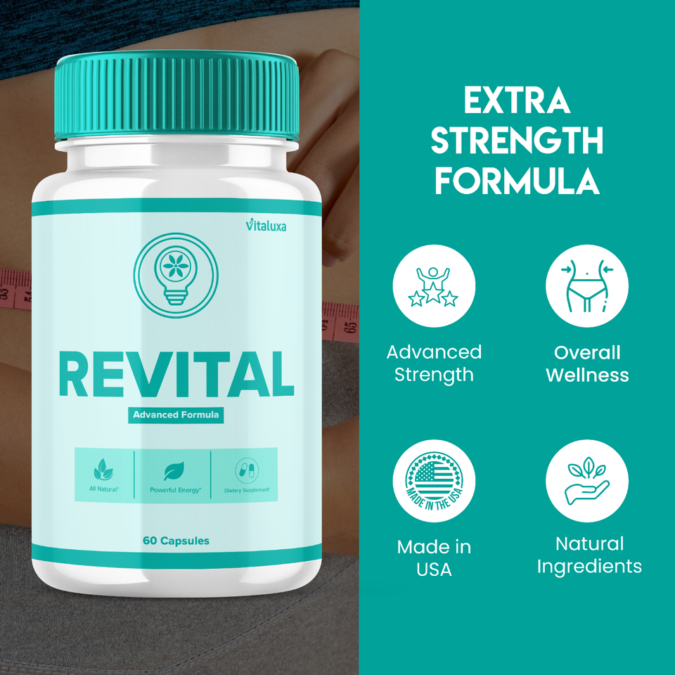 (3 Pack) Revital Capsules Formula for Health & Wellness Pills (180 ...