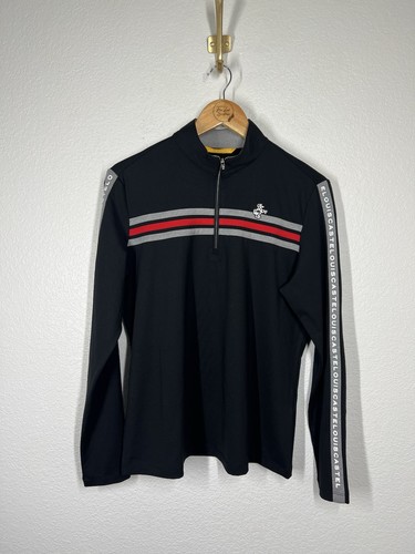 Louis Castel Golf 1/4 Zip Pullover Top Size 105 US Large | eBay
