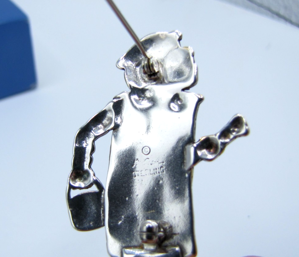 Sterling 18k Gold Kit Carson 5-Of-Spades Gardener Alice In Wonderland ...