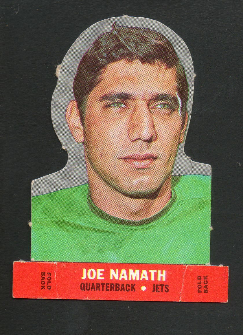 1968 Topps Stand Up Football Card #17 Joe Namath-New York Jets Poor ...