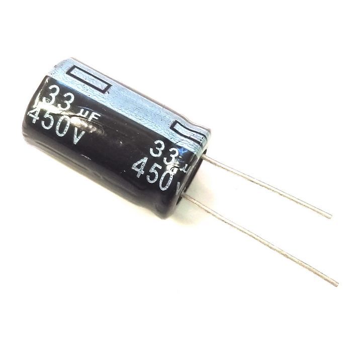 10PCS 33uF 450V 33MFD 450Volt Electrolytic Capacitor 16mm×25mm Radial ...