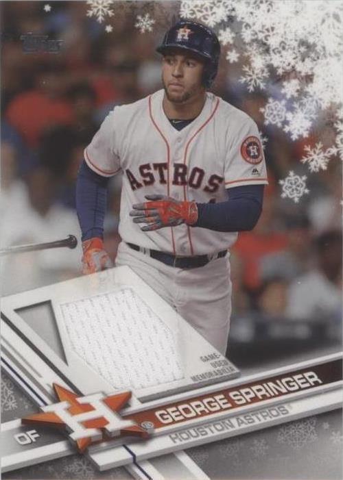 2017 Topps Holiday - Wal-Mart Exclusive Relics George Springer #R-GSP ...