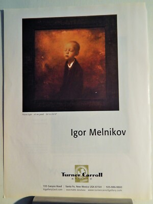 IGOR MELNIKOV ART PIECE VTG ORIG 2005 ADVERTISEMENT | eBay