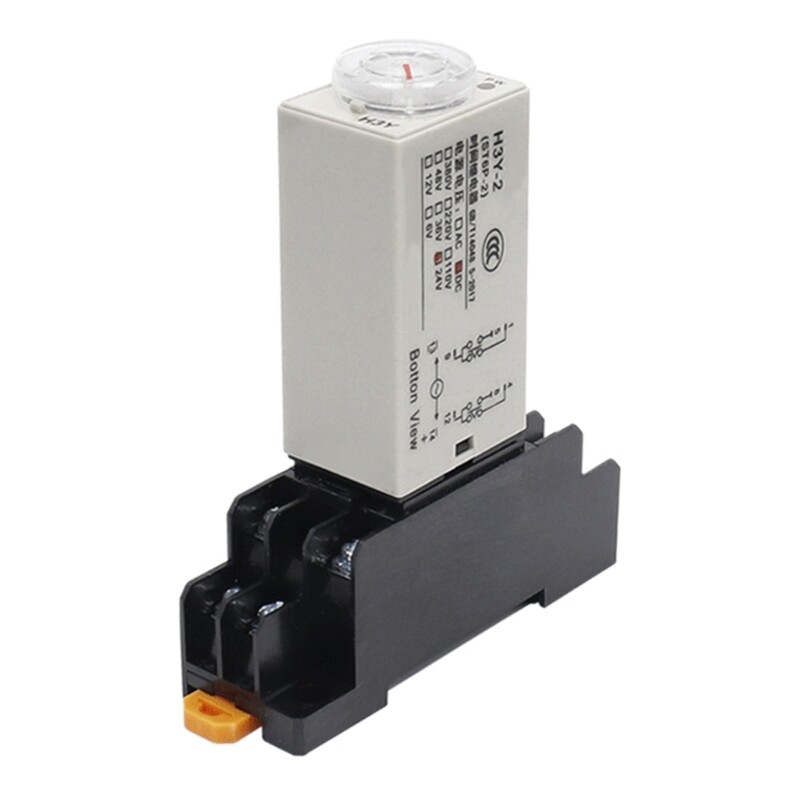 Relays Power-on Delay Rotary Knob Timers Timing Time Relays with Base ...