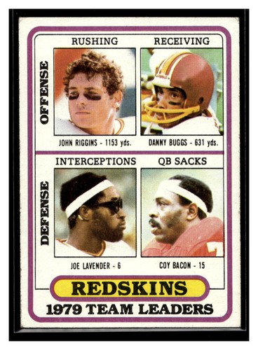 1980 Topps #19 John Riggins / Danny Buggs / Joe Lavender / Coy Bacon | eBay