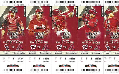 2014 Arizona Diamondbacks Season Ticket Stubs - Mint Condition! | eBay