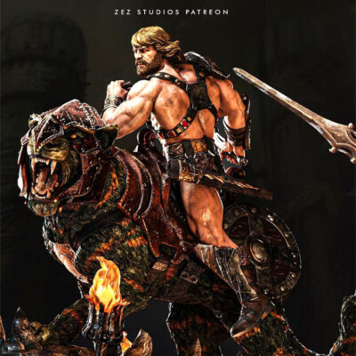 3D Printing 1/8 1/6 He-Man Garage Kit Figure Model Kit Unpainted ...