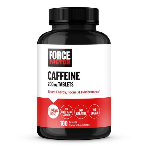 Force Factor Caffeine Pills 200mg Caffeine Tablets to Boost Energy and ...