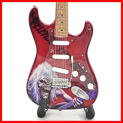 Iron Maiden Guitar Miniature Eddie the Beast! Dave Murray Heavy Metal ...