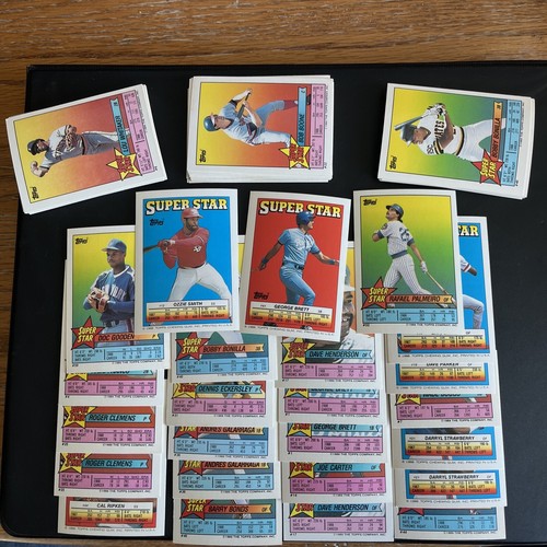 1988/89 Topps Stickers Brett Ripken Carter Smith Clemons Bonds Super ...