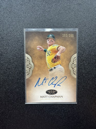 2019 Topps Tier One Matt Chapman Auto Autograph /299 | eBay