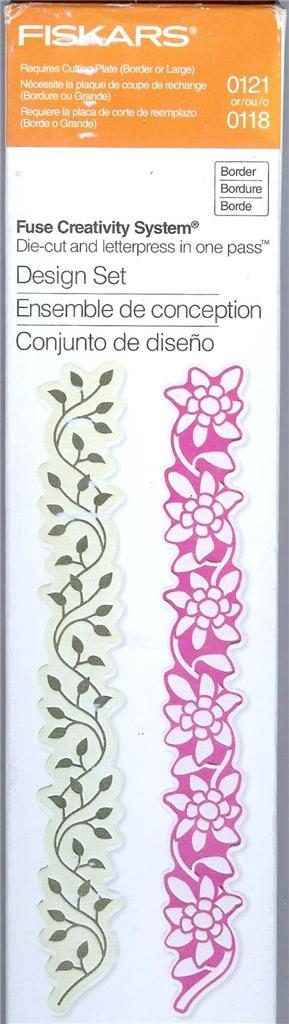 Fiskars FUSE CREATIVITY SYSTEM DESIGN BORDERS SET DIE-CUT AND ...