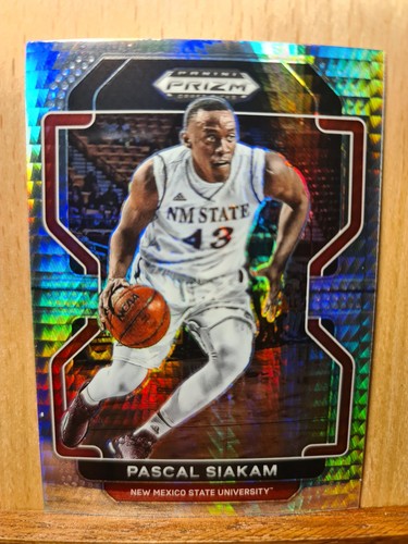 Pascal Siakam #78 2021-22 Panini Draft Picks HYPER PRIZM Rookie Aggies ...