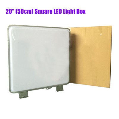 20in Square LED Light Box / Circular Projecting Lightbox / Signs Supply ...