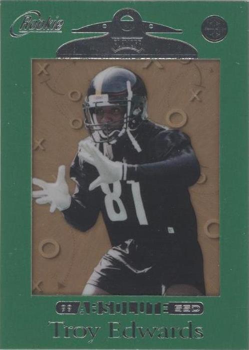 1999 Playoff Absolute SSD - Troy Edwards #173 Green Border (RC) for ...