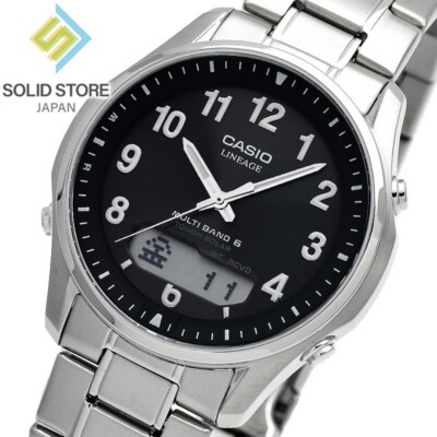 CASIO LINEAGE LCW-M100TSE-1A2JF Titanium Radio Solar Analog Digital ...