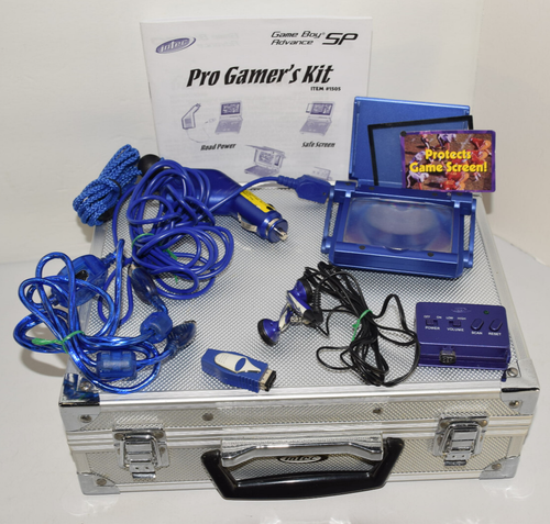 GBA Gameboy Advance SP Intec Metal Pro Gamer Kit Carrying Case ...
