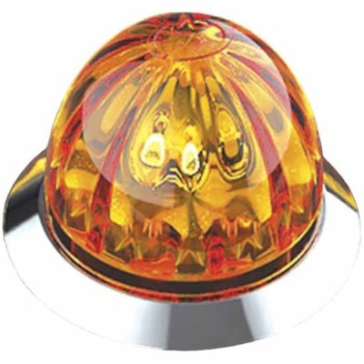 Mini Watermelon Amber LED Amber Lens Marker Light With 3/4 Inch Post ...