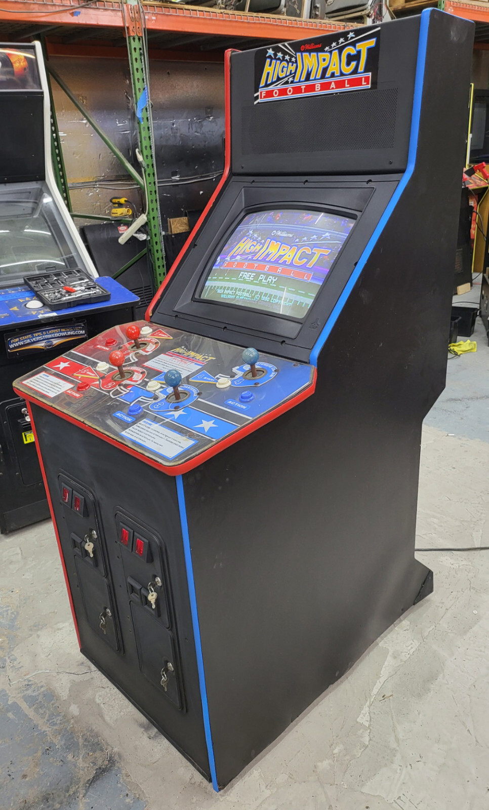 HIGH IMPACT FOOTBALL Full Size Sports 4 Player Arcade Game - CLASSIC ...