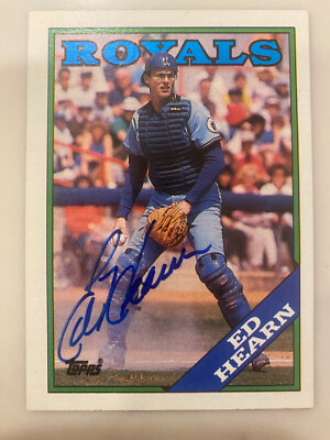 Ed Hearn Autographed 1988 Topps #56 Kansas City Royals | eBay