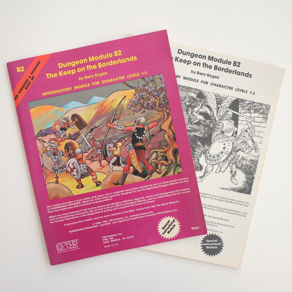 1980 1981 TSR Dungeons & Dragons Fantasy Adventure GAME #1011 Basic ...