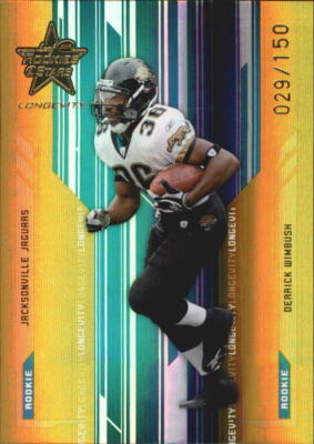 2005 Leaf Rookies and Stars Longevity Gold #106 Derrick Wimbush /150 ...