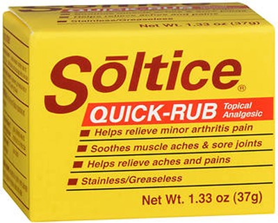 Soltice Quick Rub Topical Pain Reliever, 1.33 Ounces Ounce (Pack of 1 ...