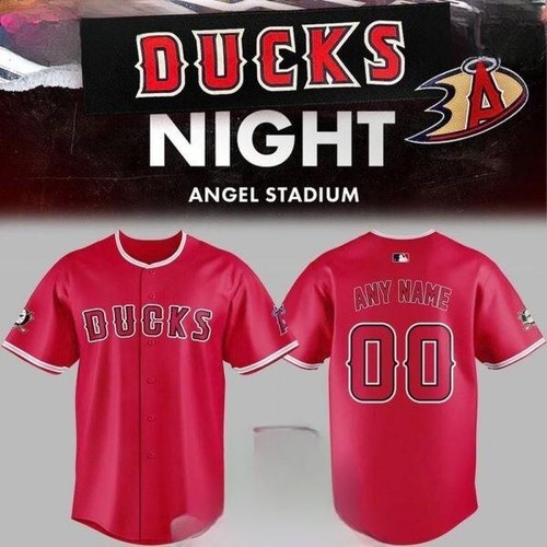 Lo.s An.gele.s Ang.els D.ucks Night 2025 Baseball Jersey | eBay