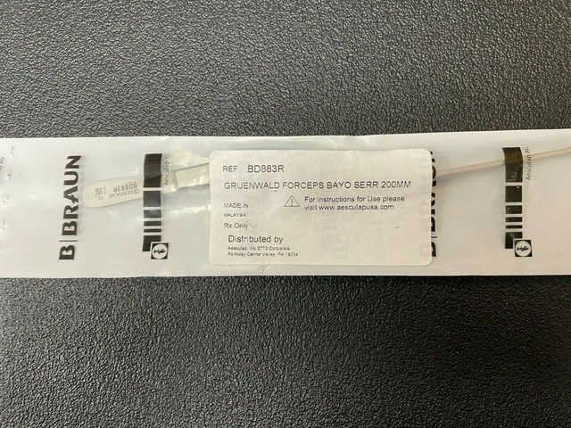 Aesculap BD883R Gruenwald Forceps Bayonet SERR 200mm for sale online | eBay