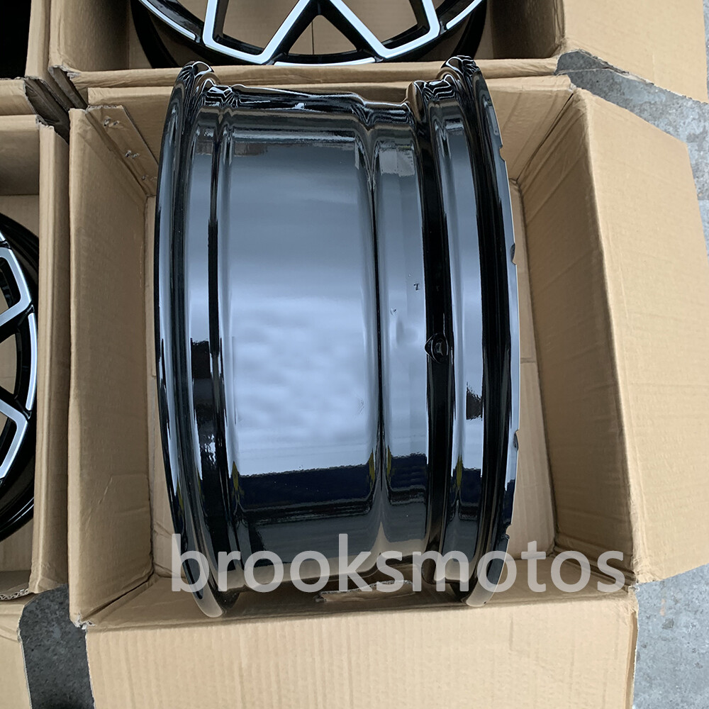 16X6 17X7 STAGGERED B STYLE BLACK WHEELS RIMS FITS FOR SMART FORTWO ...