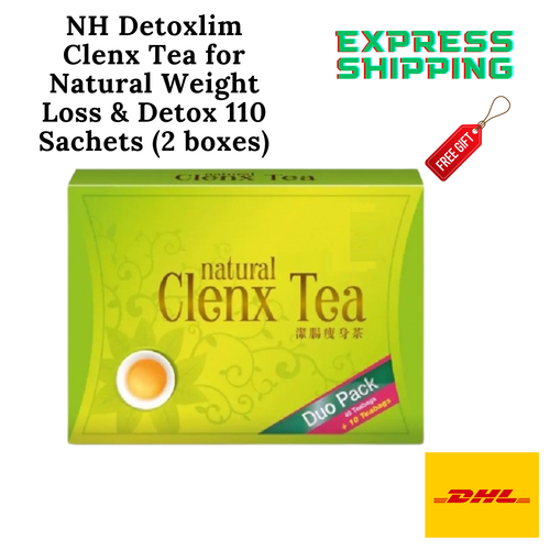 NH Detoxlim Clenx Tea for Natural Weight Loss & Detox 110 Sachets ( 2 ...