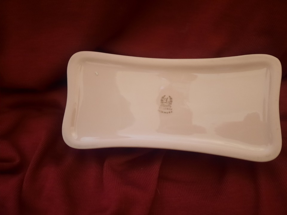 Vintage Pink Lenox Trinket Box with applied Leaf Design 7.5" Length | eBay